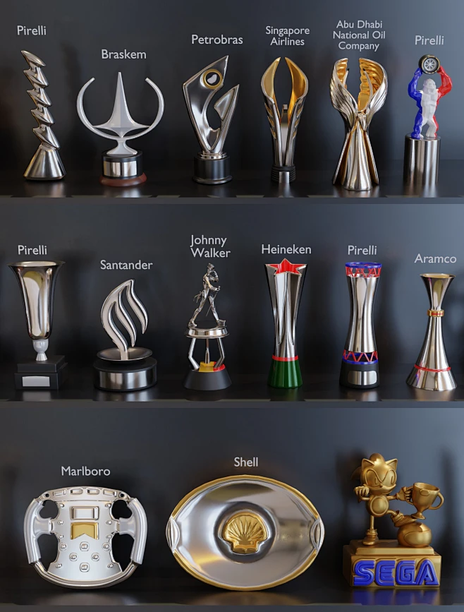 F1 Trophies-花瓣网