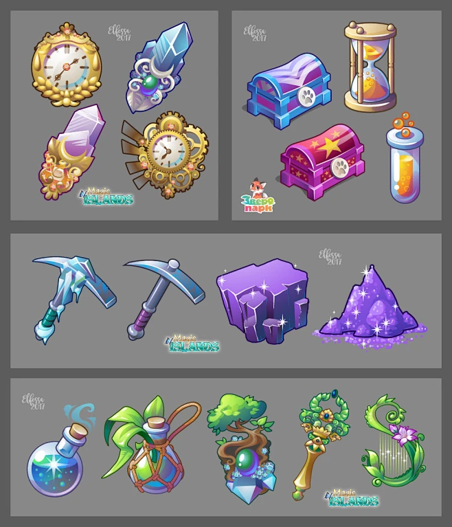 Icons pack 01, Julia Buravlyova : Few packs of icons made for different ...