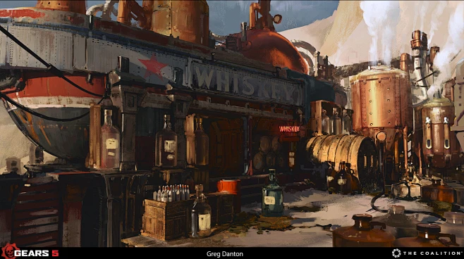 Gears 5 - Riftworm exploration , Greg Danton : Art Direction: Aryan ...