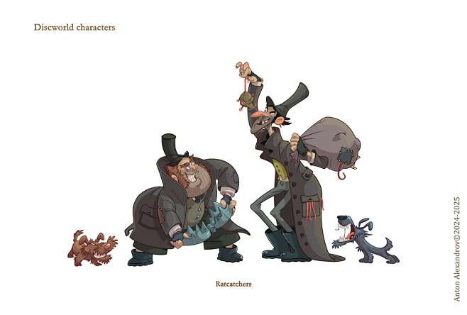 风格化 迪斯尼 法国 迪士尼 discworld terry pratchett ILLUSTRATION cartoon Character ...