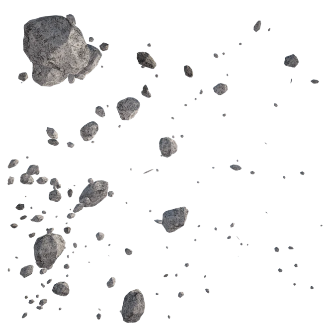 摄图网_400928025_飞溅碎石（非企业商用）-花瓣网