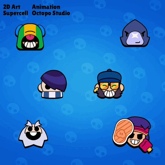 Brawl Stars 2d animation - Update 53-花瓣网