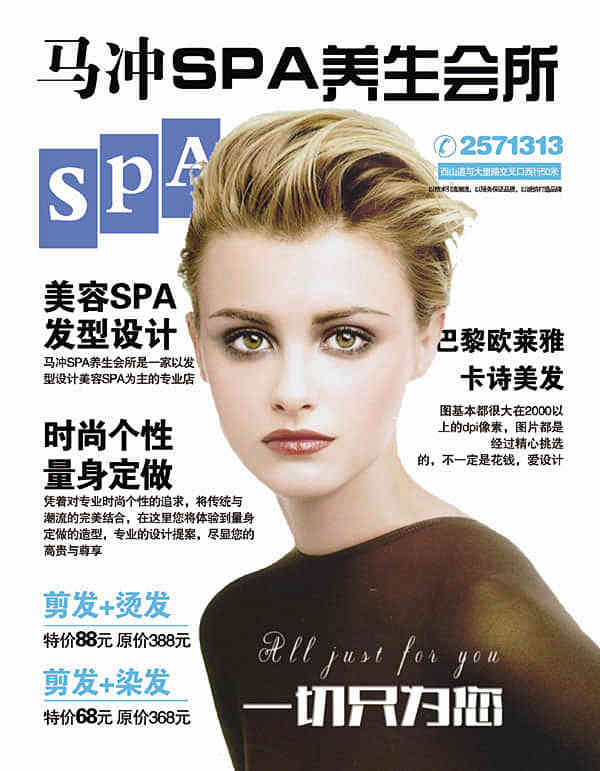 新养生会所广告psd