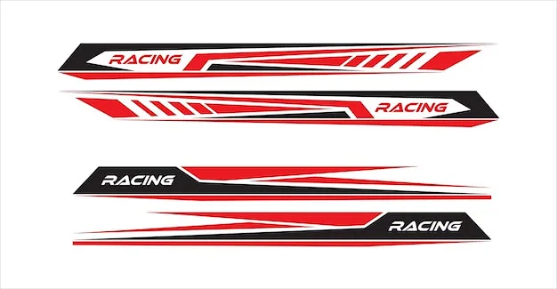 sport side car body decals cut stickers racing stripes-花瓣网