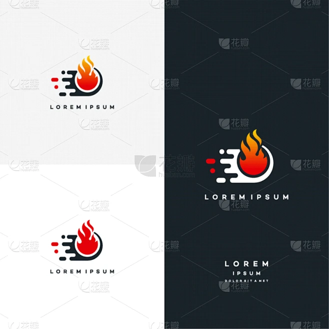 fast fire logo designs concept fire logo素材-花瓣网