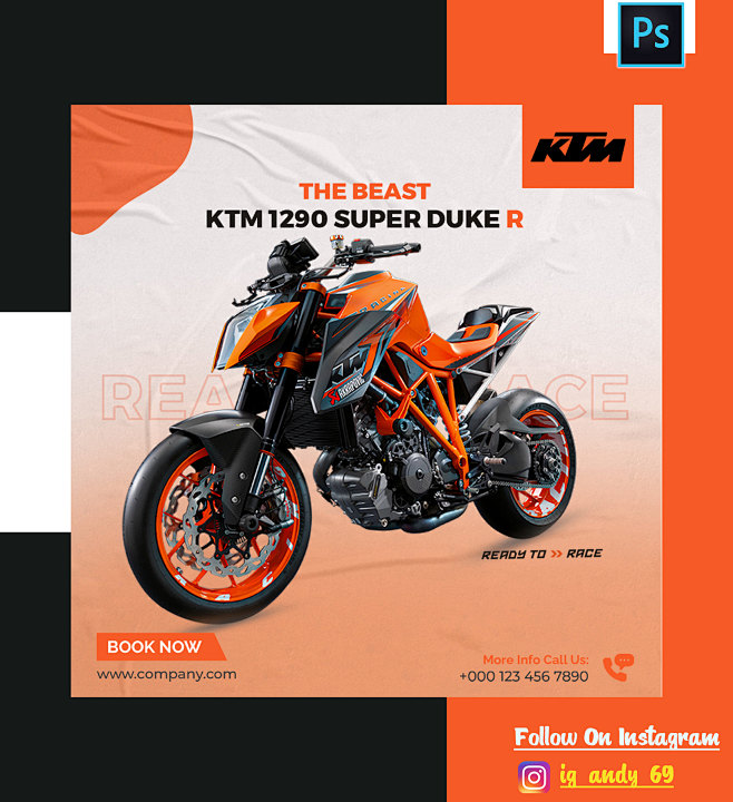 KTM Bike Branding | Social Media Design | 2022