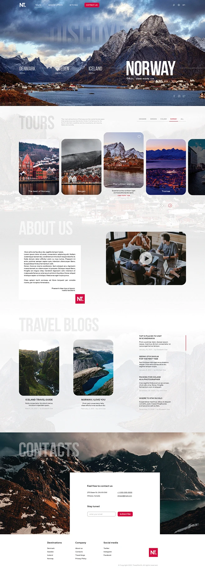 Travel Web travel agency Web Design Website-花瓣网