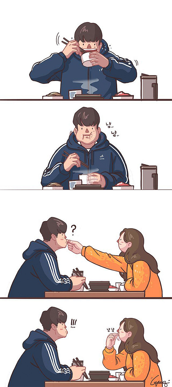 gyung studio——情侣日常 | 人物插画