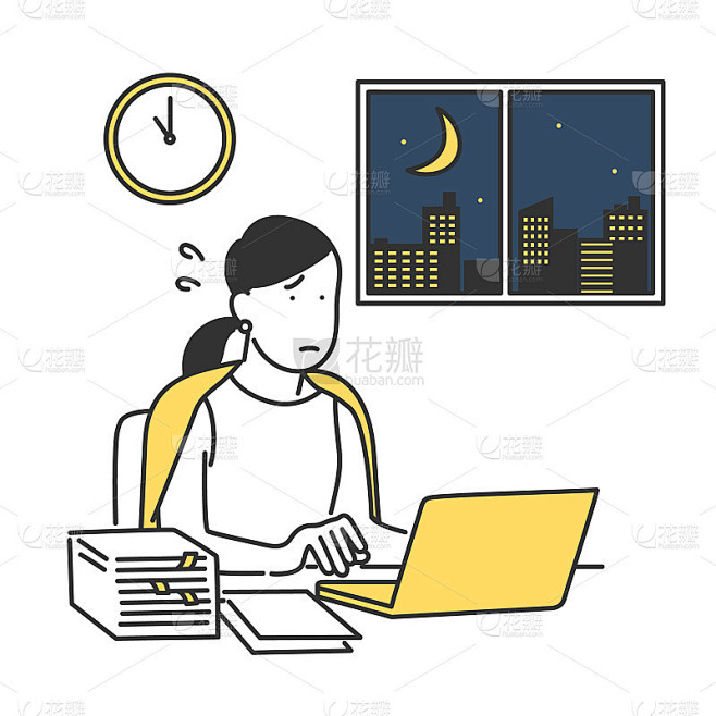 她因过度劳累而疲惫不堪