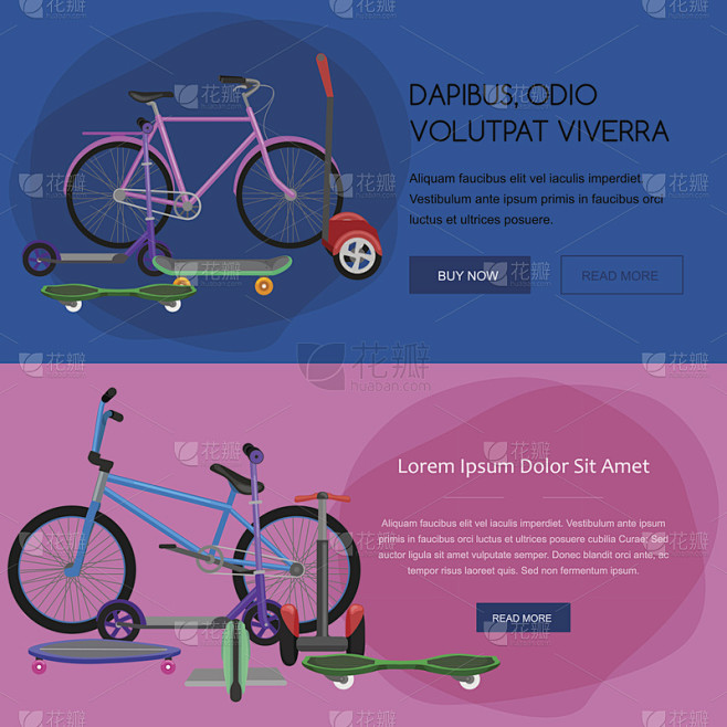 one and two-wheeled mobility electric vehicle vector illustration, Eco ...