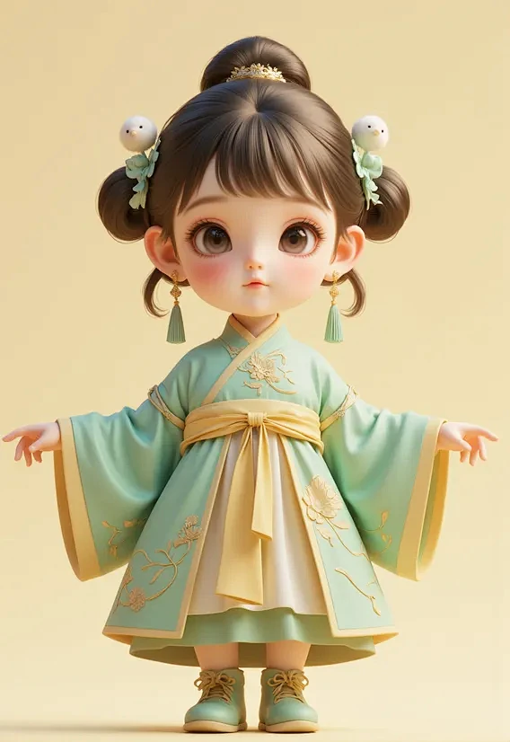 苏-FLUX国风3D盲盒IP-LoRA-苏-LiblibAI-花瓣网