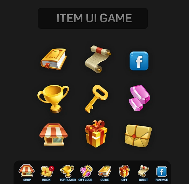 ITEM UI GAME-花瓣网