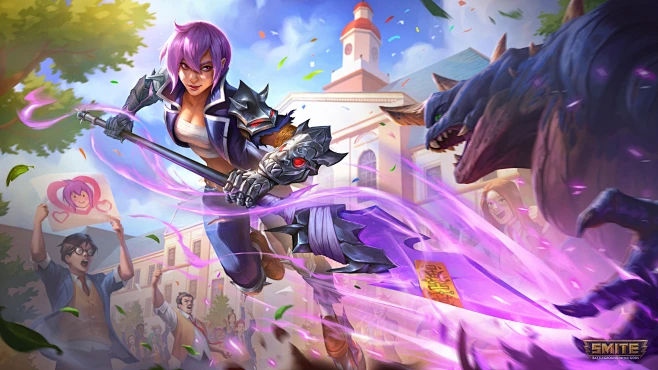 General 3840x2160 Smite moba video game characters video game art video ...