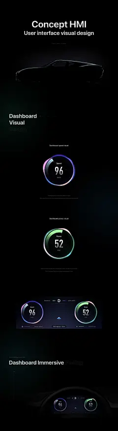 UI uxui car dashboard HMI Design app automotive CGI hmi-花瓣网