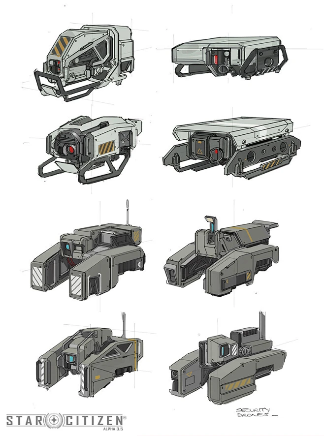 Star Citizen: Interior Components and props, Stuart Jennett : Various ...