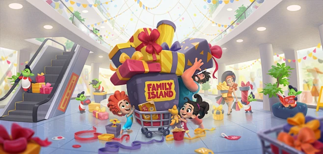 Loading screens and Facebook covers for the Family Island ...