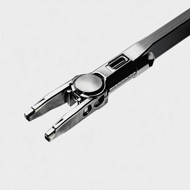 A mechanical clip with a metallic texture-花瓣网