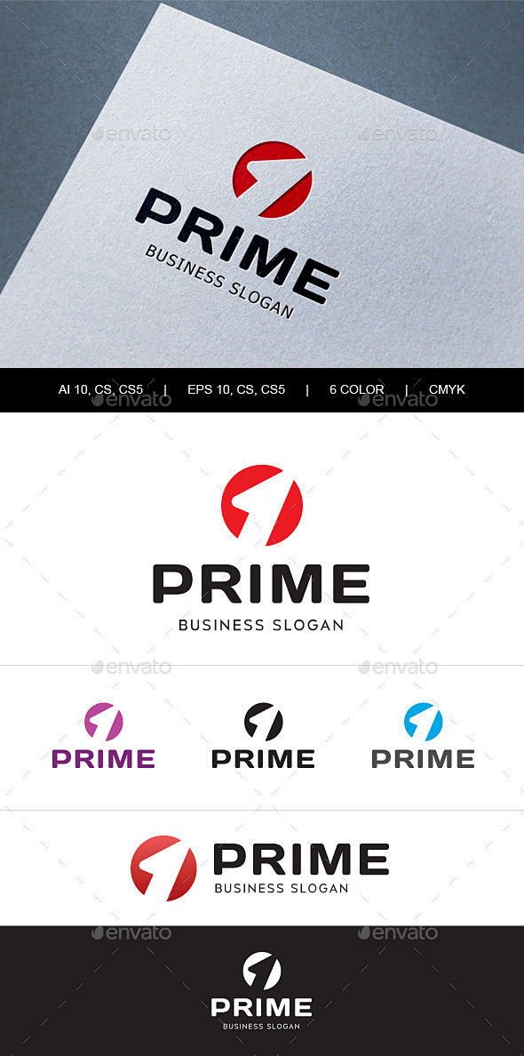 素数的一个标志——数字标识模板Prime Number One Logo - Numbers Logo Templates银行品牌,品牌、业务 ...