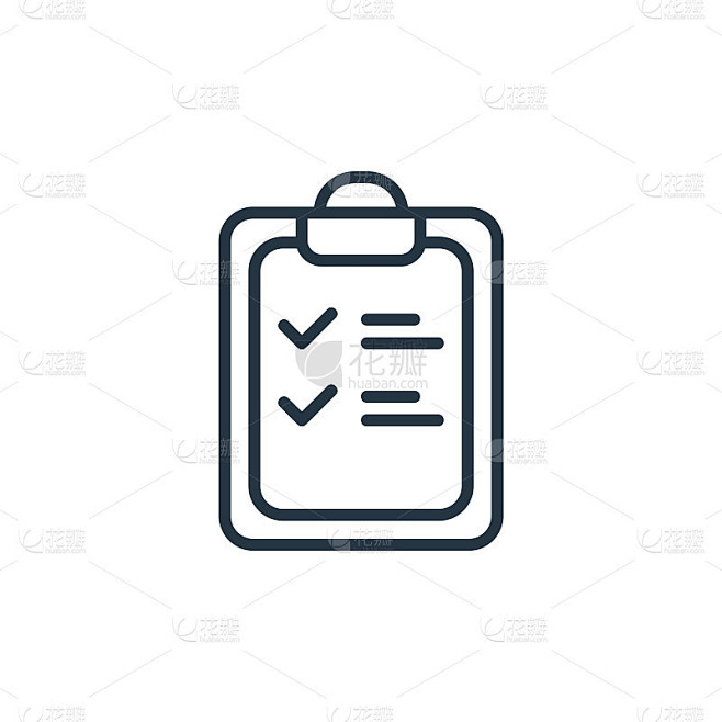 checklist vector icon isolated on white background