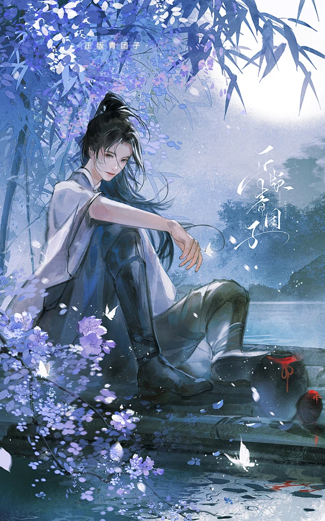 画船明月_正版青团子__插画师作品_涂鸦王国gracg.com-花瓣网