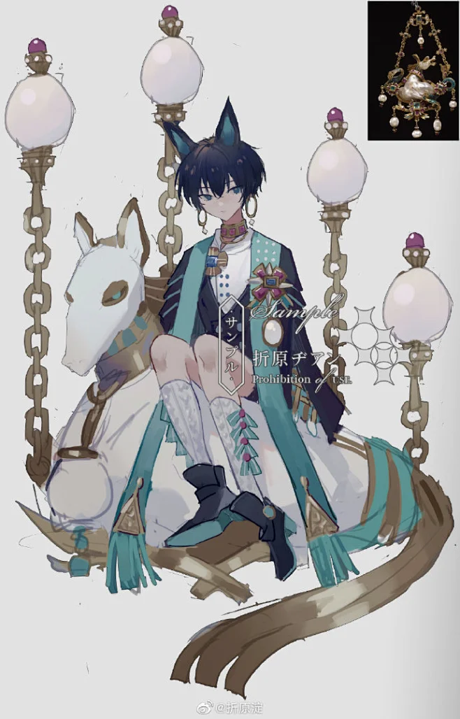 这周的首饰拟人P6凑数OTZ 表演一个越画越摸-花瓣网