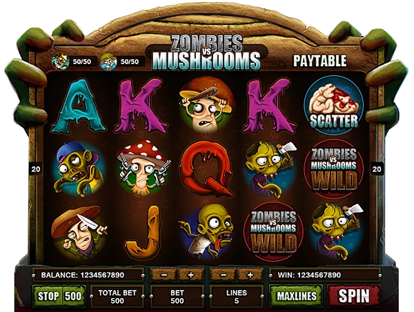 Zombies vs Mushrooms Slot : Zombies vs Mushrooms Slot.-花瓣网
