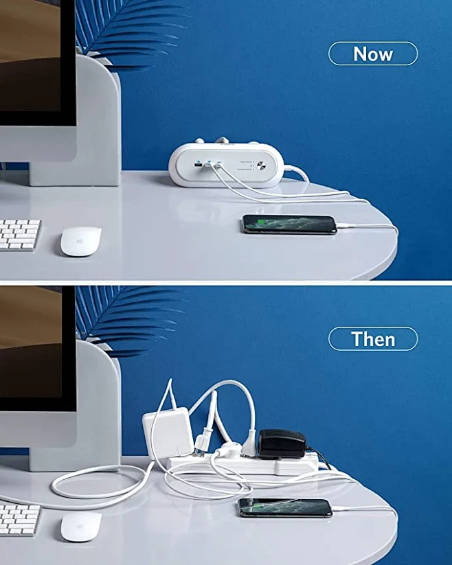 Amazon.com: Anker USB C Power Strip Surge Protector for Home Office ...