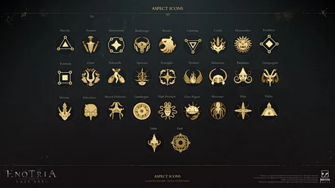 Enotria: The Last Song Misc Icons Set, Lynda Mc Donald-花瓣网