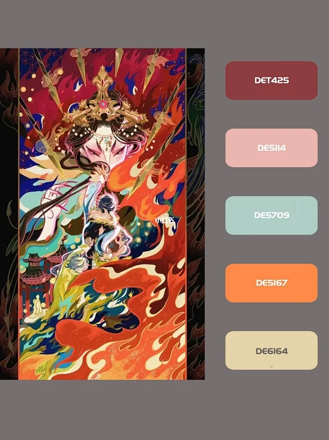 国风配色 - 小红书搜索-花瓣网