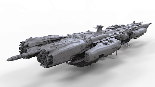 科幻战舰原画科幻载具原画科幻原画来自cgbook.cn (292)