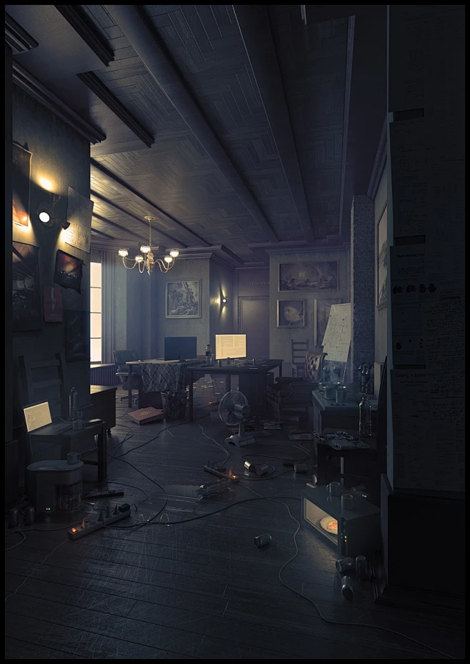 科幻场景气氛图科幻原画科幻场景原画来自cgbook.cn (51)-花瓣网