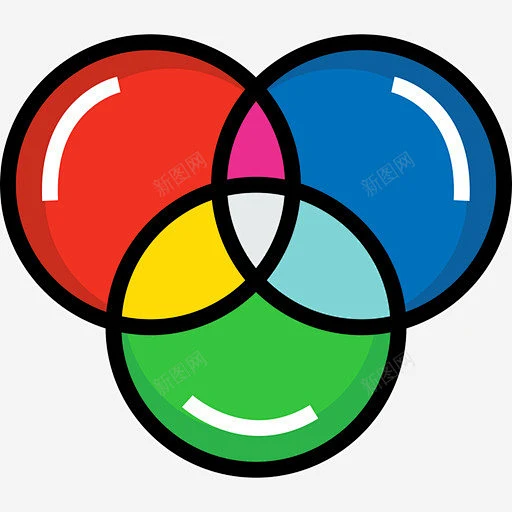Rgb网页8线性颜色图标 平面电商 创意素材-花瓣网