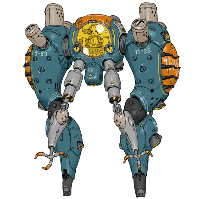 Mech drawing-花瓣网