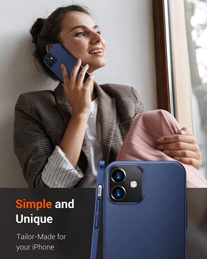 Amazon.com: TORRAS Slim Fit Compatible with iPhone 12 Case, [Paper-Thin ...