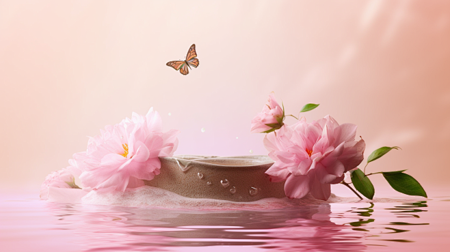 LS_Light_pink_clean_background_light_pink_ten_tabletops_flowers ...