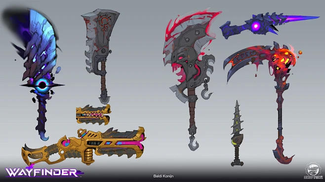 Wayfinder Weapon Concepts-花瓣网