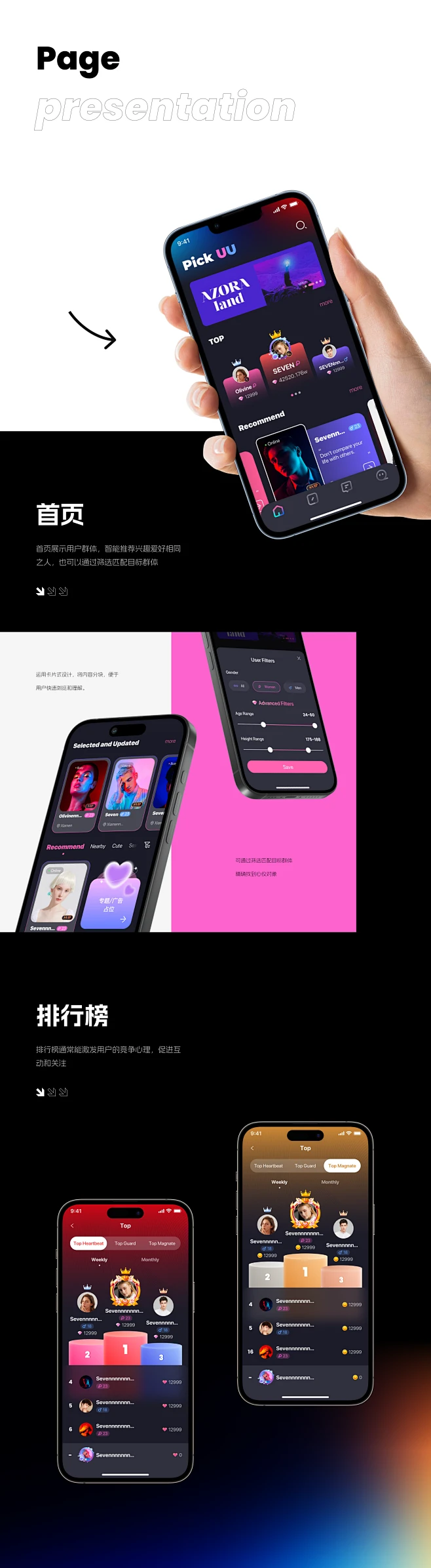 Seven｜2023-2024 UI作品集-APP-UICN用户体验设计平台-花瓣网