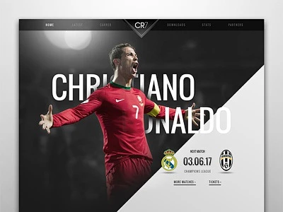 CR7 | Website Redesign-花瓣网