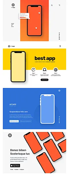 流行苹果手机APP界面UI设计作品集展示贴图样机PSD格式素材-淘宝网-花瓣网