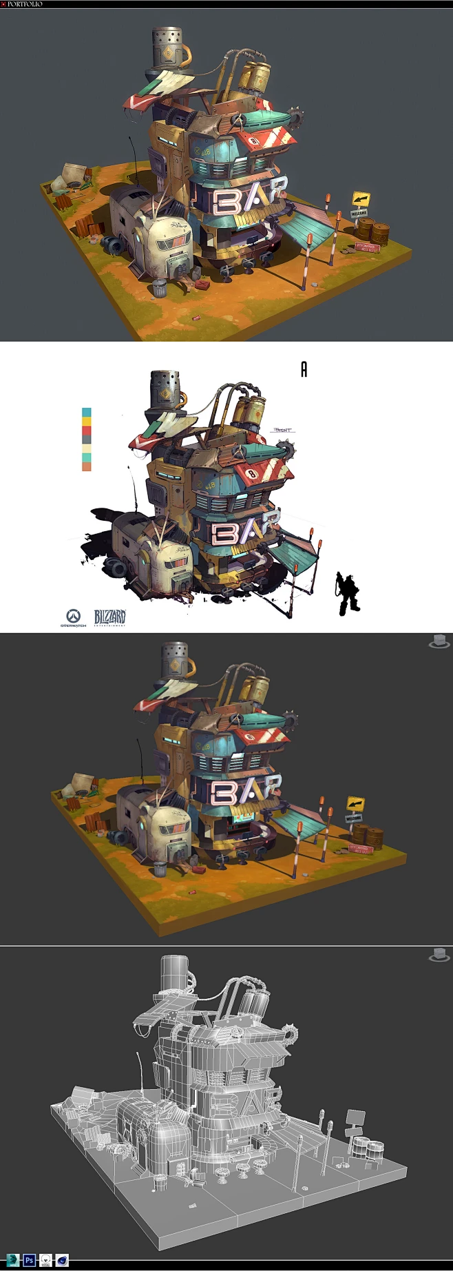 3D_Rialto/Junkertown, Yun Hyeong_il : Concept Artist by Oscar Cafaro ...