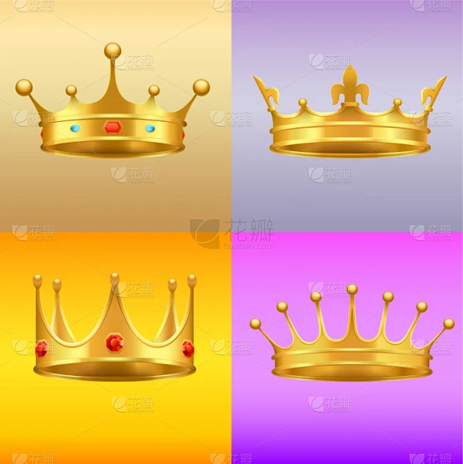 宝石,王冠,黄金,三维图形,分离着色,职权,闪亮的,写实,收集素材-花瓣网