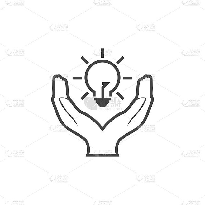 Lightbulb lamp graphic design template vector illu