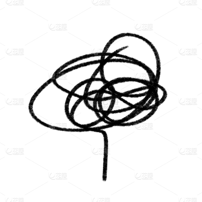 Simple Line Sticker素材-花瓣网