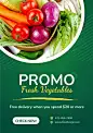 Organic Fresh Vegetables Discount Sale Advertising Food Poster素材-花瓣网