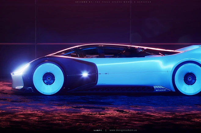 Tesla SpaceX Model concept hypercar gets massive rocket boosters like a ...