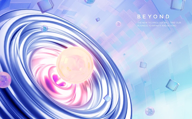 Beyond Vision 11款未来科幻抽象科技论坛主视觉海报背景ps分层设计素材源文件 - UIGUI-花瓣网