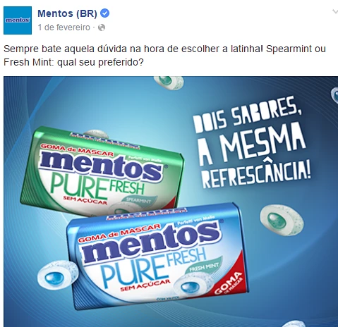Conteúdo digital - Mentos Brasil : Conteúdo para a página do Facebook e ...