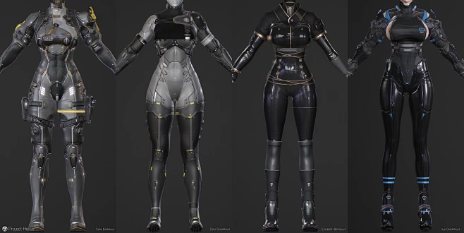 Project Helius BodySuit work-花瓣网