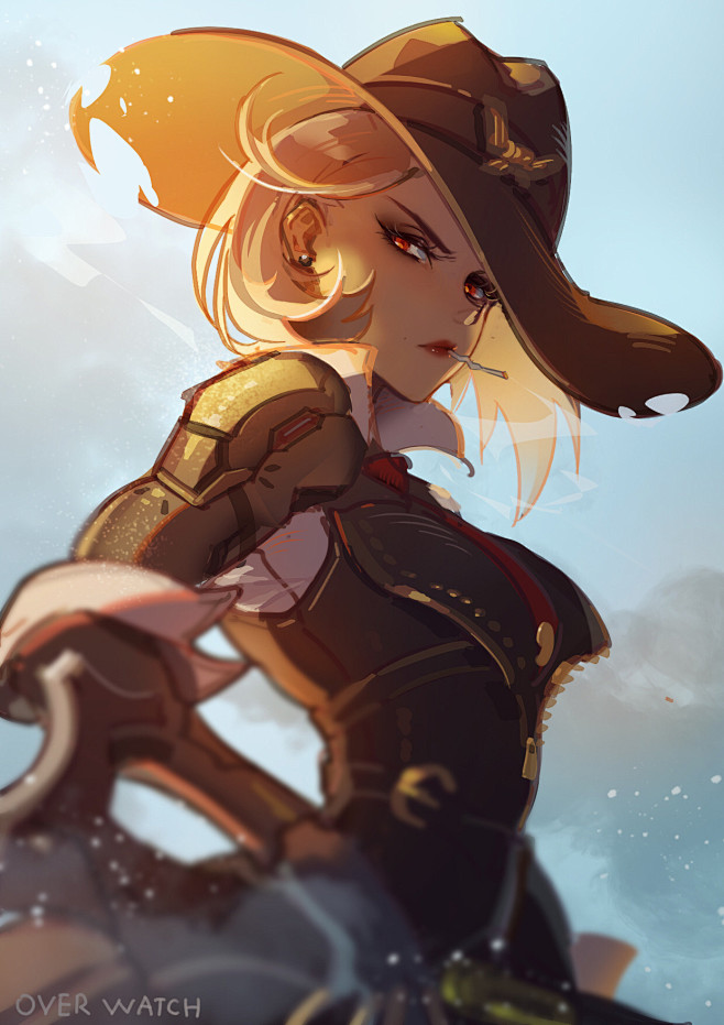 Ashe OverWatch [Pixiv ID:71917404]