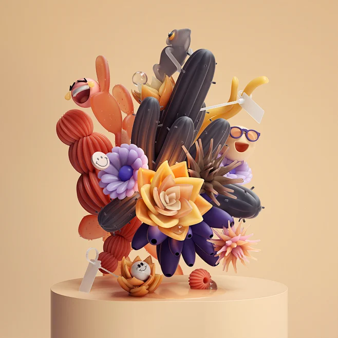 3D abstract cinema 4d composition design Digital Art ILLUSTRATION ...